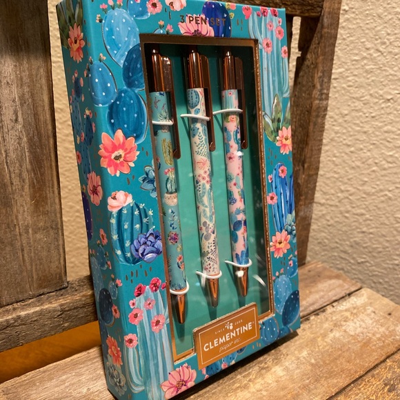 Clementine Paper Inc. | Office | Cactus Pen Set Of 3 By Clementine ...